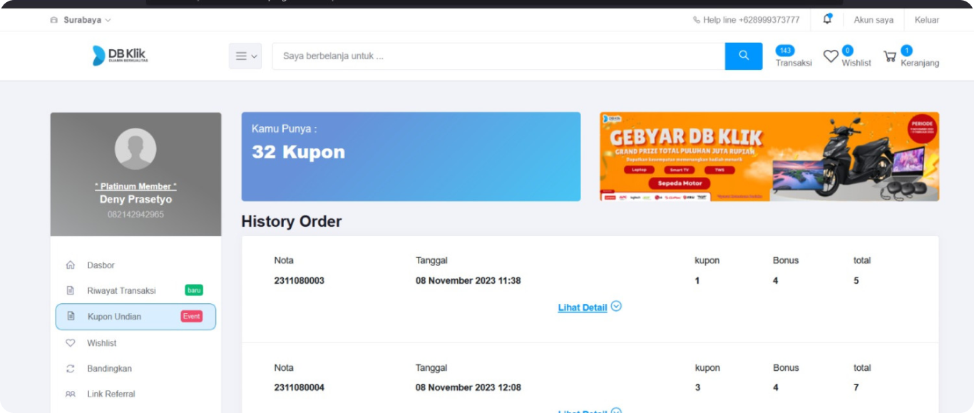 DB KLIK | Toko Komputer Surabaya