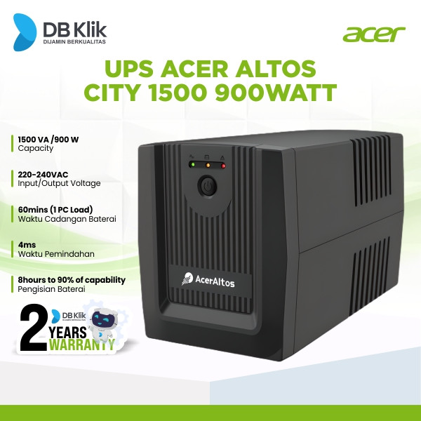 Ups Acer Altos City 1500 900Watt - Altos City 1500VA 900W
