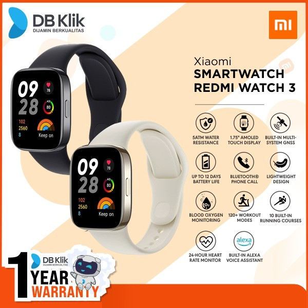 Smartwatch Xiaomi Redmi Watch 3 Amoled 1.75" - Redmi Watch 3