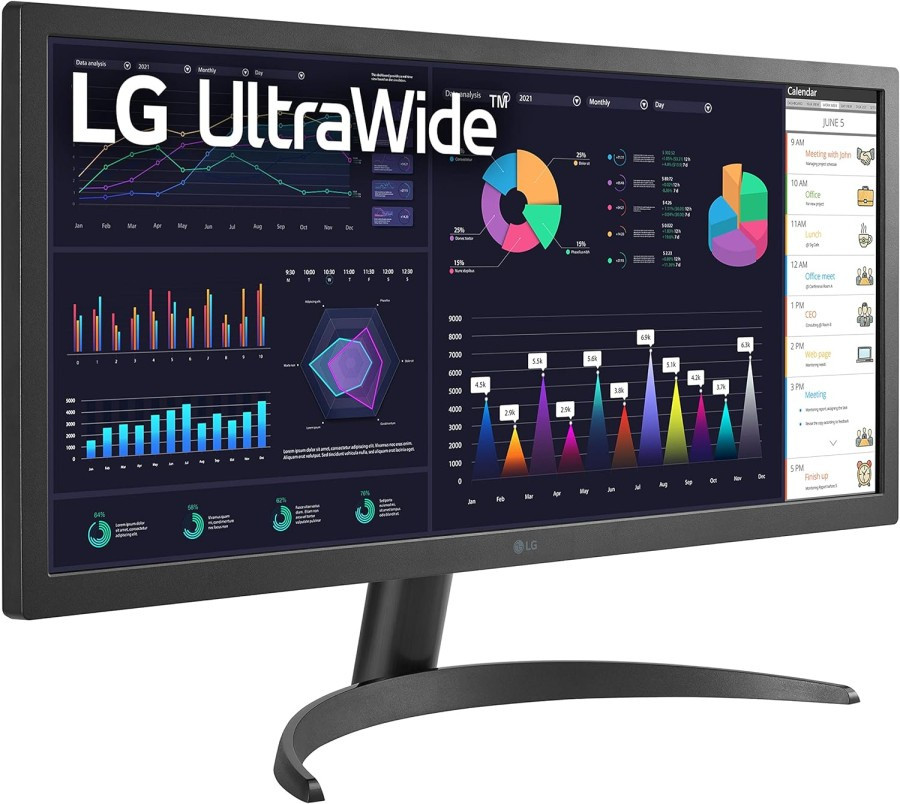 LED Monitor LG 29WQ500 29" UltraWide IPS 100Hz Fhd Hdmi Dp