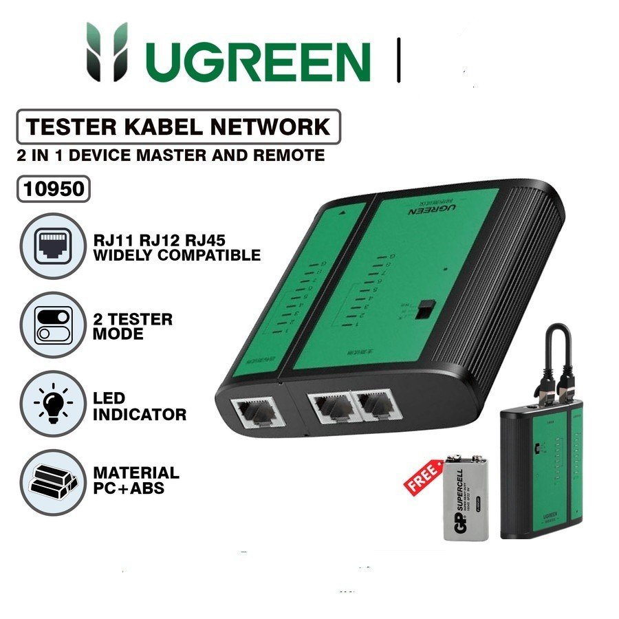 Network Tester UGreen LAN RJ45 Ethernet RJ11 (10950)