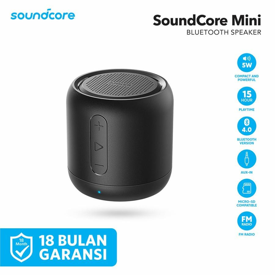 Speaker Soundcore (Anker) Mini Bluetooth Wired Aux (A3101111)