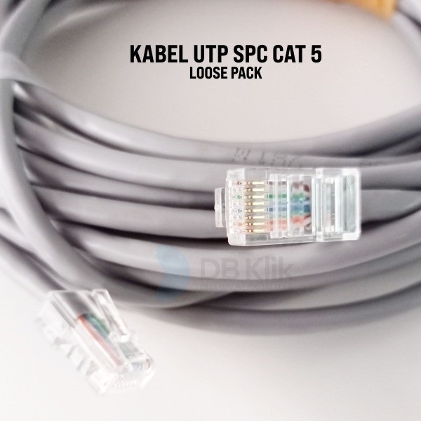Patch Cord SPC Cat 5 - 3 Meter Loose Pack - Kabel UTP Spc 3m
