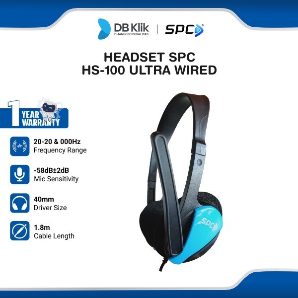 Headset SPC HS-100 Ultra Wired - SPC HS 100 Ultra Gaming Headset