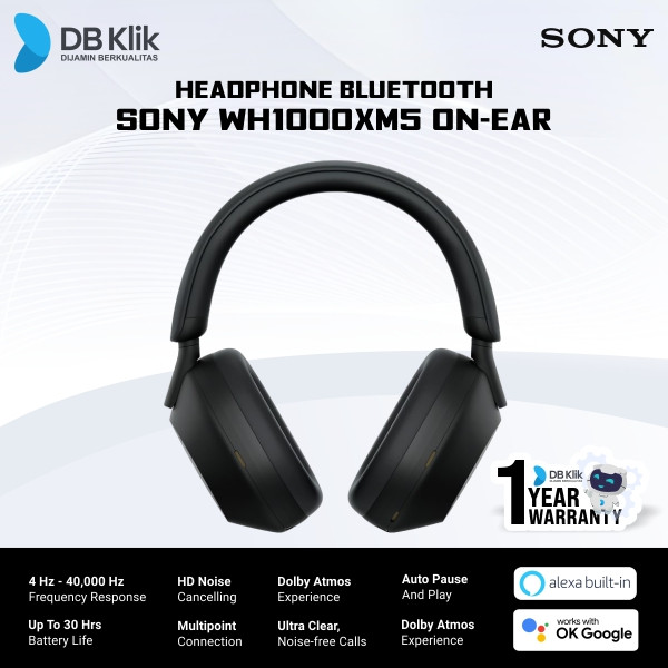 Headphone SONY WH1000XM5 Bluetooth Noise Cancelling-Headset WH-1000XM5