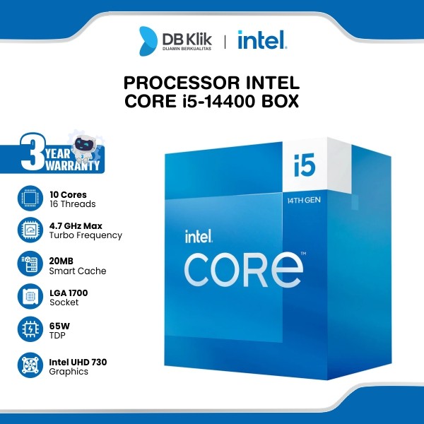 Processor Intel Core i5-14400 Box 4.70GHz LGA1700 - Intel i5 14400