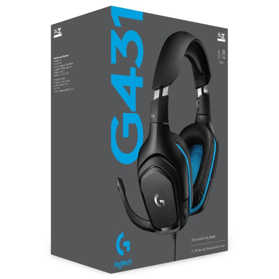 Jual Logitech G431 7.1 Surround Gaming Headset Original Terbaru