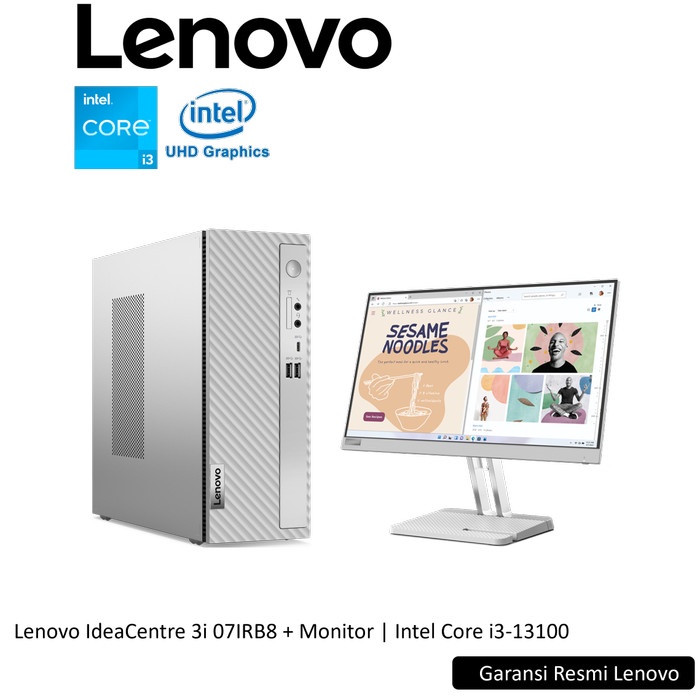 PC Desktop Lenovo IC3 07IRB8-AAID Core i3-13100 8GB SSD 512GB No Dvd ...