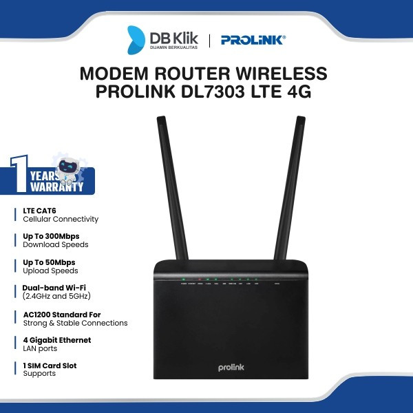 Modem Router Wireless PROLINK DL7303 LTE 4G DualBand