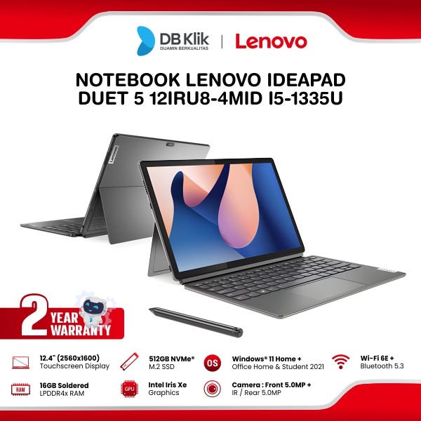 Notebook Lenovo IP Duet 5 12IRU8-4MID I5-1335U 16GB/512GB Windows 11 ...