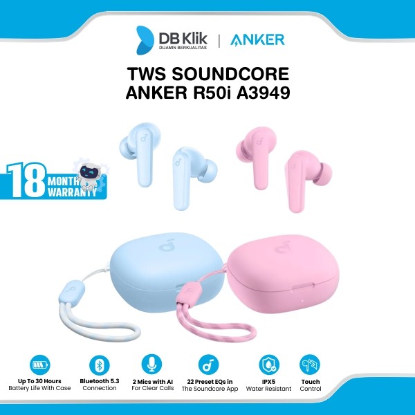 TWS Anker Soundcore R50i A3949 - True Wireless Earbuds Soundcore A3949 ...