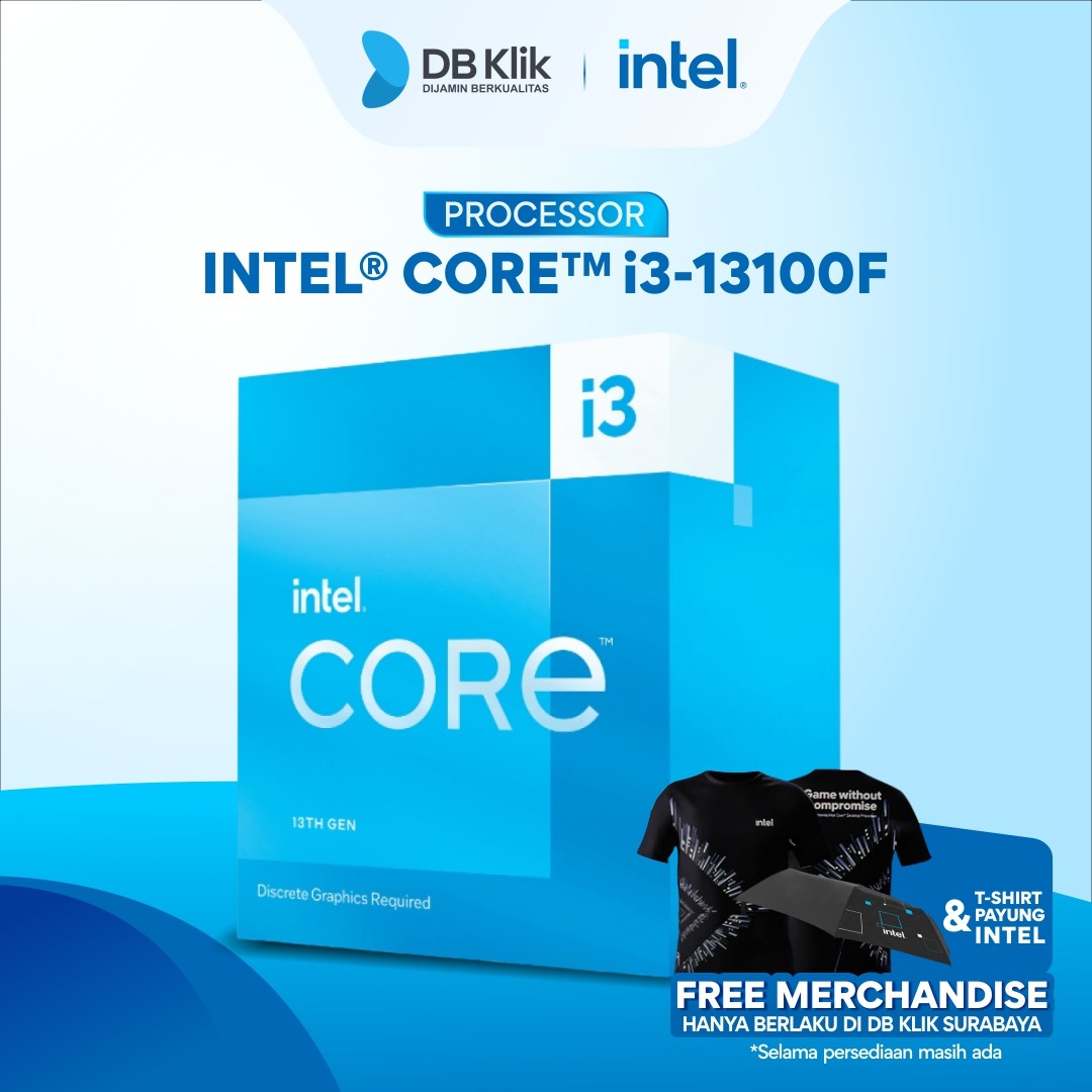 Processor INTEL Core i3-13100F Box 4.5GHz LGA1700- Intel I3 13100F Box